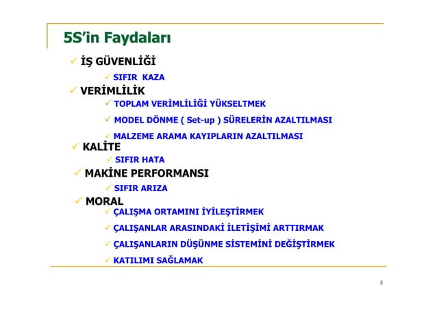 5s sunum | PDF