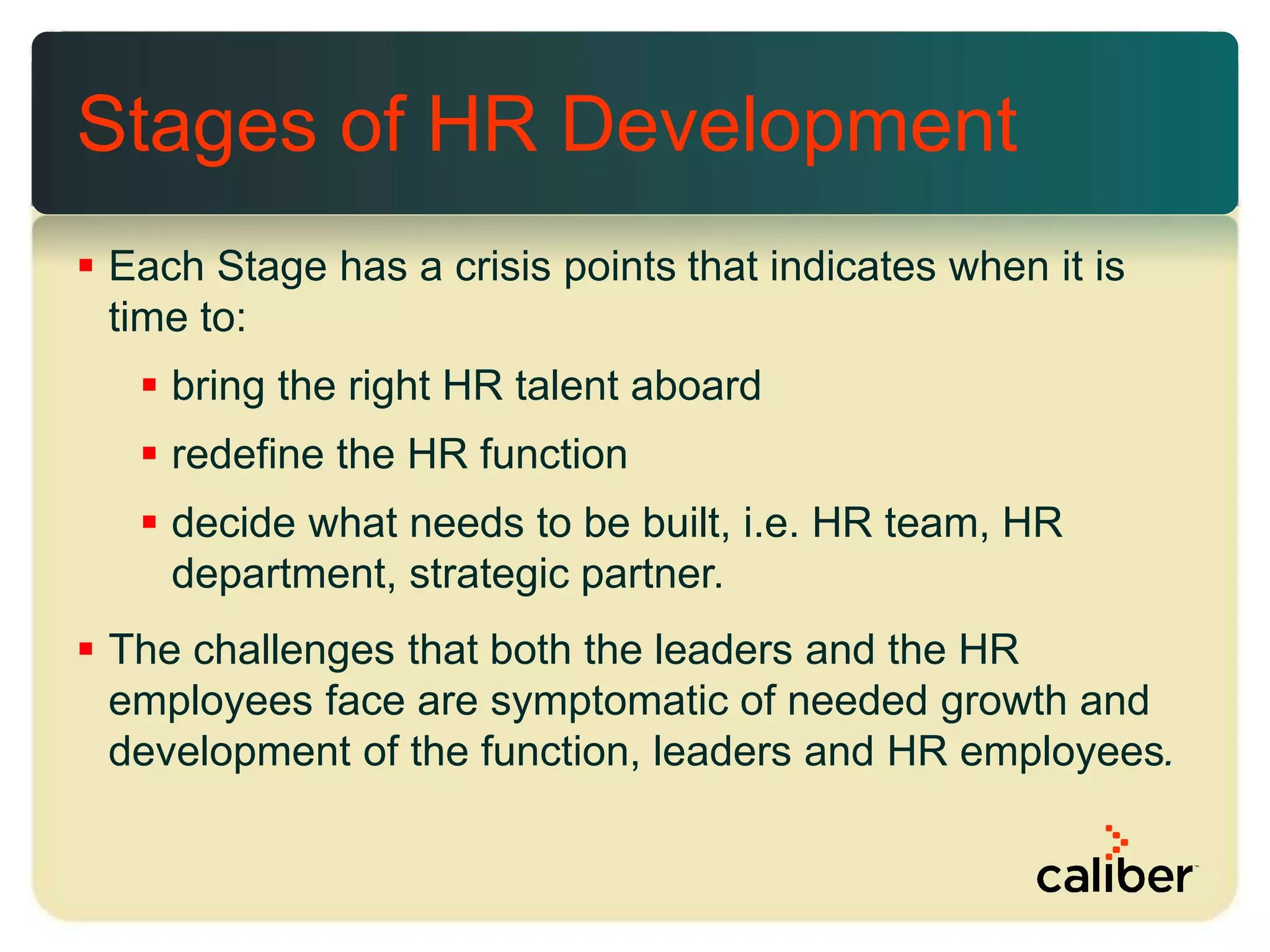 From Administration to C-Suite: The Five Stages of Human Resources ...