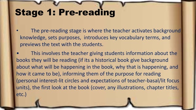 5 stages of reading process | PPTX | Homework and Study | Education