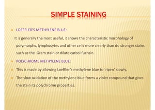 5. Staining techniques (Microbiology) | PDF