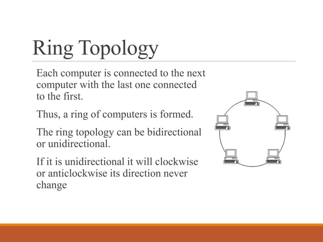 star ring tree and mesh topologies .pptx | Computer Networking | Computing