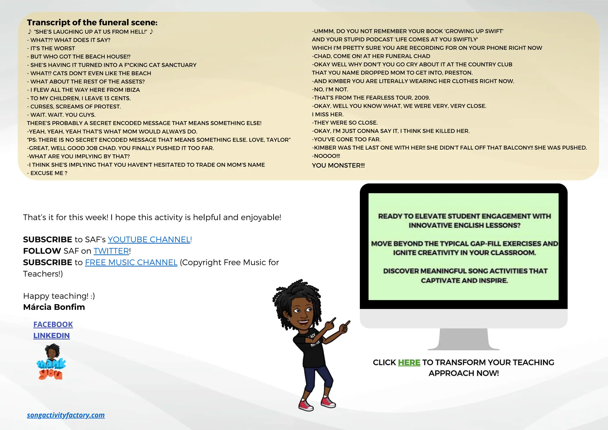 Teach English Creatively: Word Definitions & Memory Game With Taylor ...