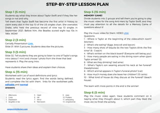 Teach English Creatively: Word Definitions & Memory Game With Taylor ...