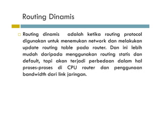 static and dynamic routing | PDF