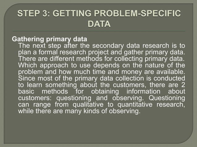 5 step approach to successful marketing research | PPT | Free Download