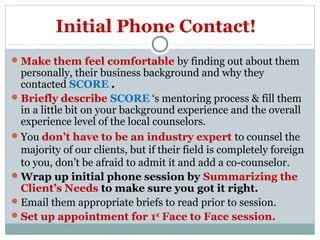 5 Step Business Counseling Process | PPT
