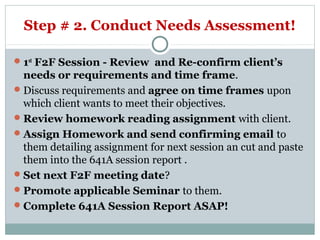 5 Step Business Counseling Process | PPT