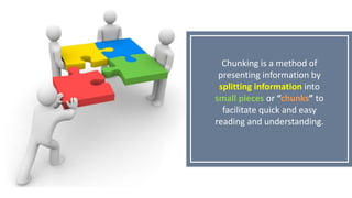 Content Chunking in E-learning | PPT