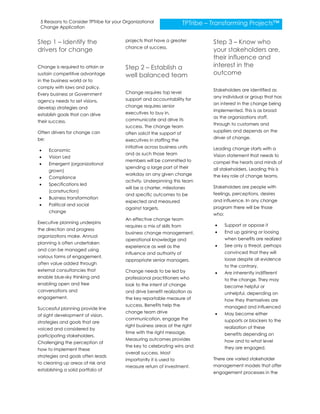 5 steps for establishing a change program | PDF