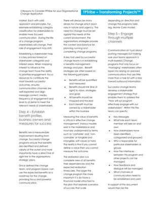 5 steps for establishing a change program | PDF