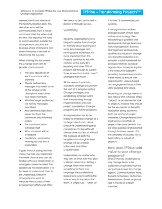 5 steps for establishing a change program | PDF