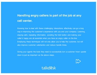 5 Steps for Handling an Angry Caller in the Call Center | PPT