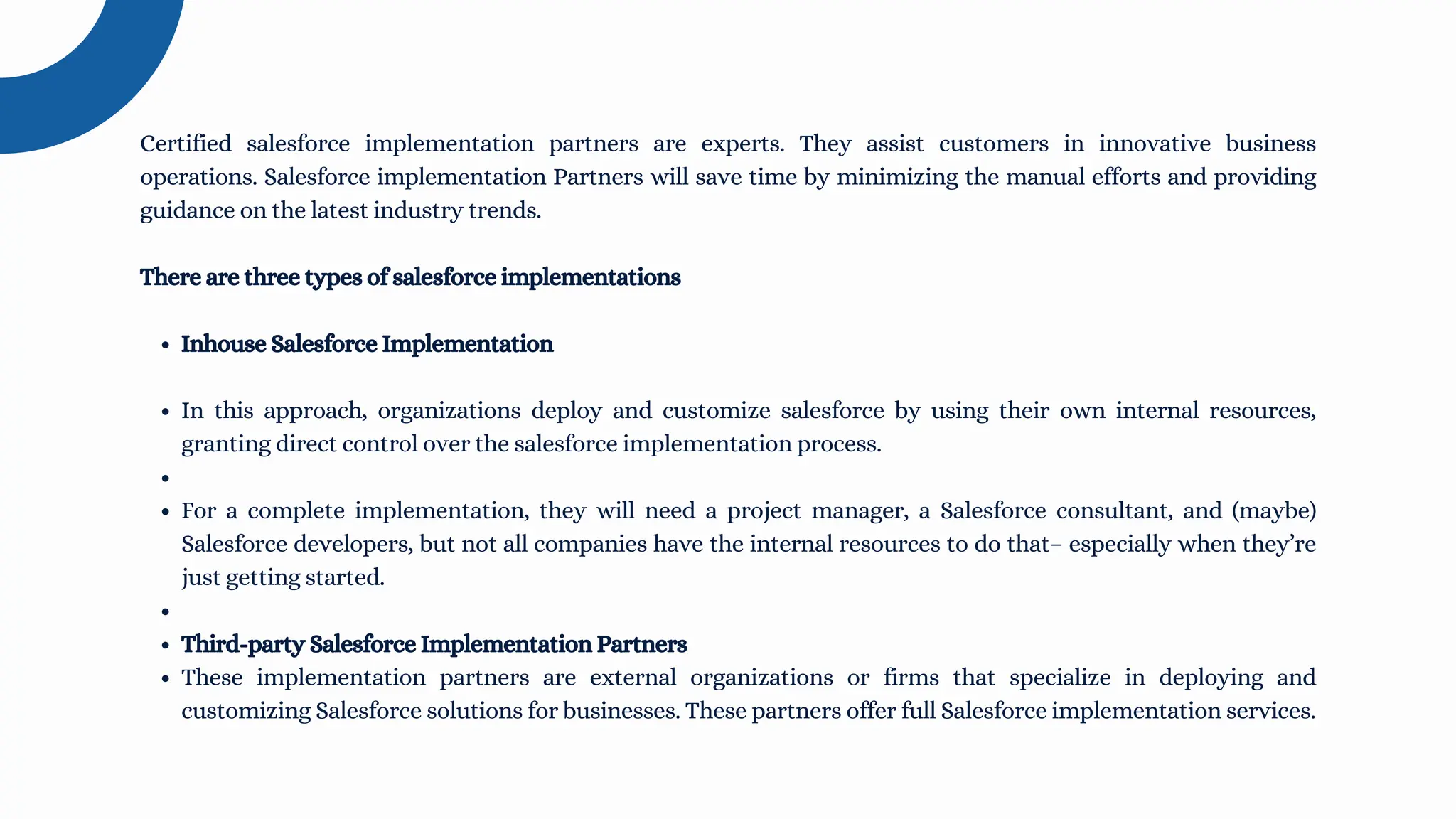Salesforce Implementation: 5 Steps for Success 2024 | QR Solutions | PPT