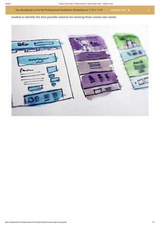 5 steps of the design thinking process a step by-step guide + voltage ...