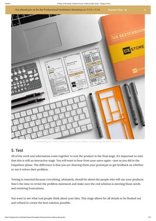 5 steps of the design thinking process a step by-step guide + voltage ...