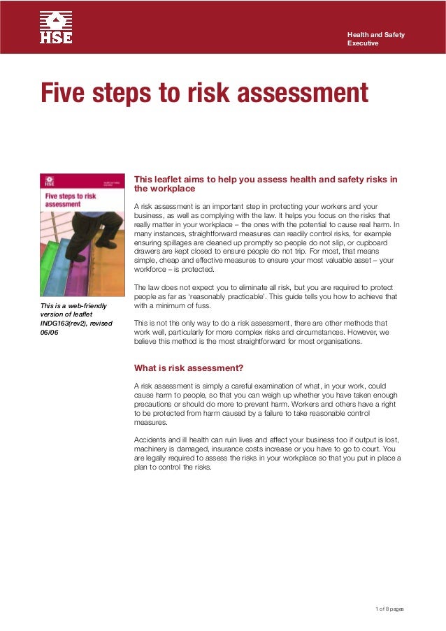 5 Steps Risk Assessment 5-steps-risk-assessment