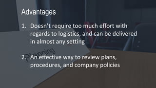 5 steps to Creating and Delivering Tabletop Exercises | PPTX