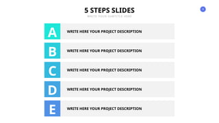 5 STEPS Slides Powerpoint Template for studentspptx | PPTX
