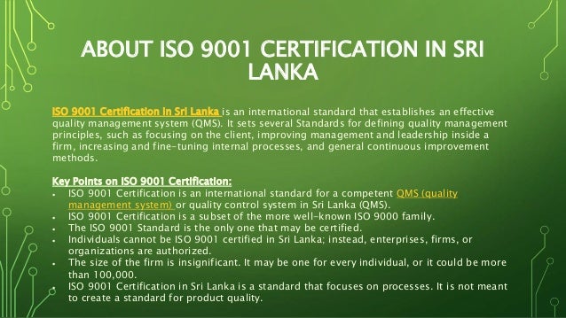5 steps to achieve iso 9001 certification in sri lanka | PPTX