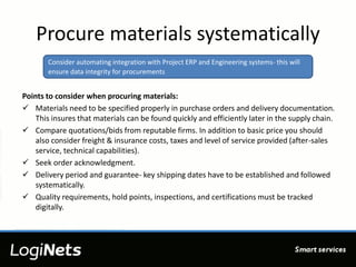 5 steps to better construction materials tracking | PPT