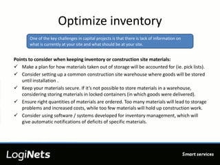 5 steps to better construction materials tracking | PPT