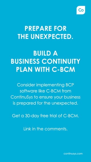 5 Steps to Build an Effective Business Continuity Plan | PDF
