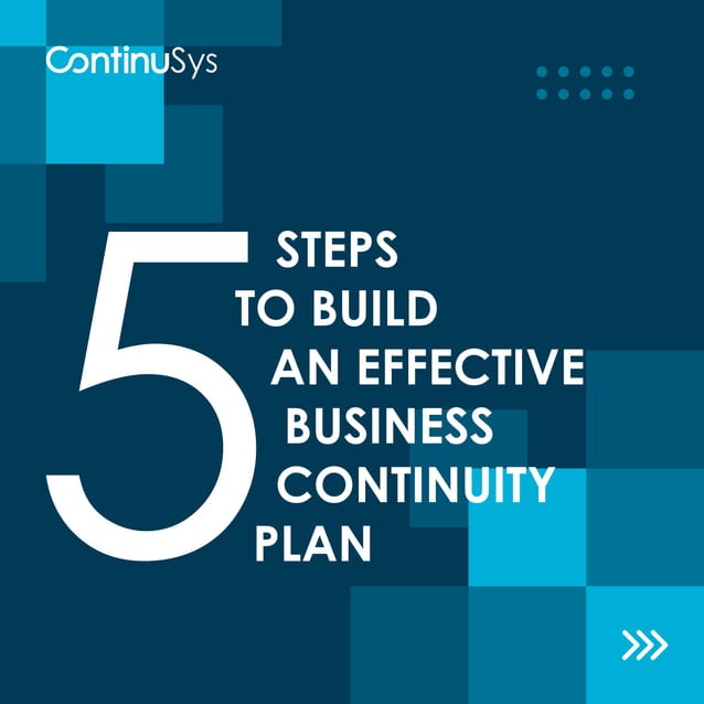 5 Steps to Build an Effective Business Continuity Plan | PDF