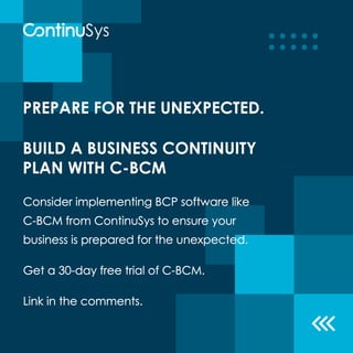 5 Steps to Build an Effective Business Continuity Plan | PDF