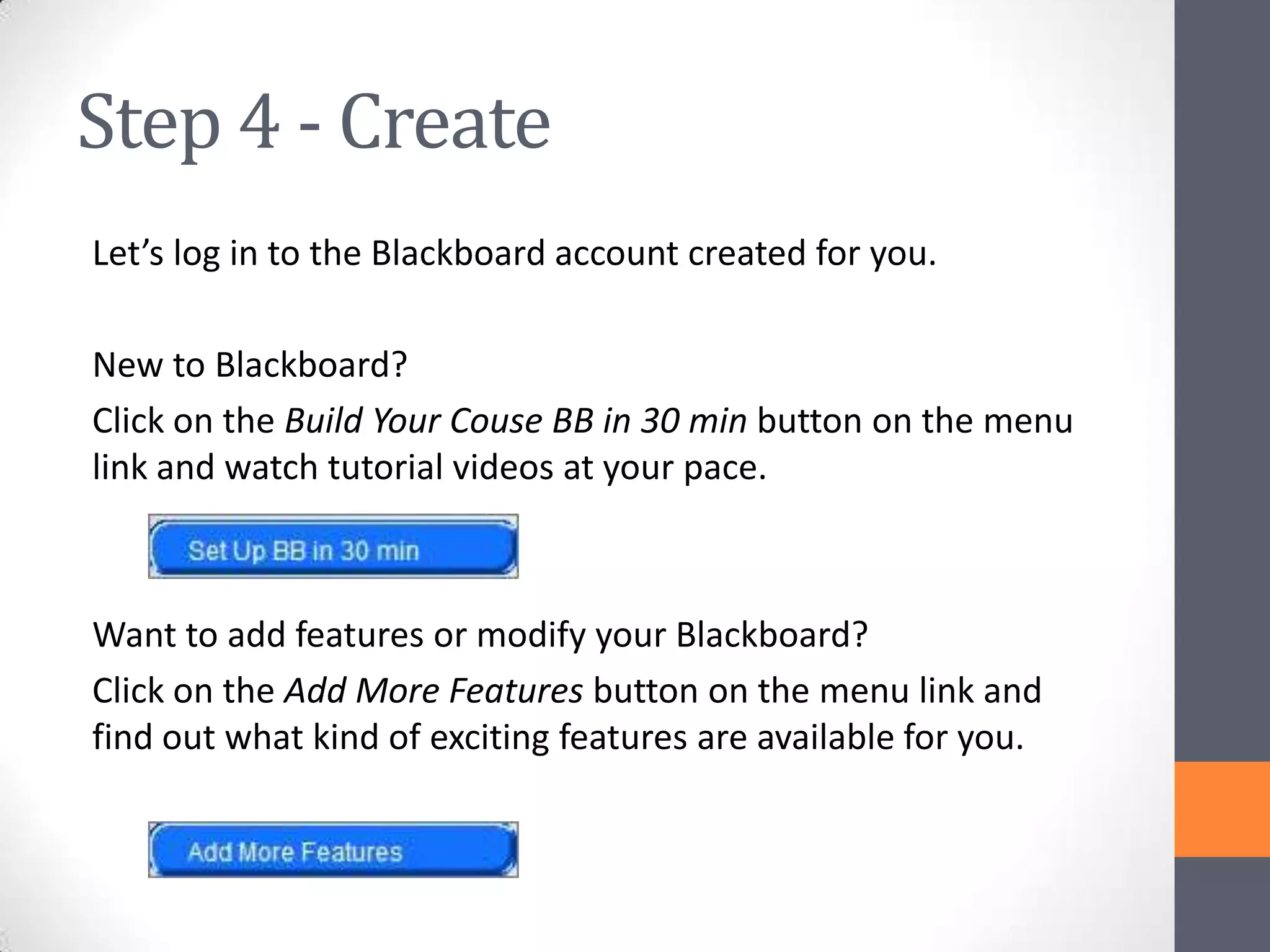 5 steps to build your course blackboard | PPT