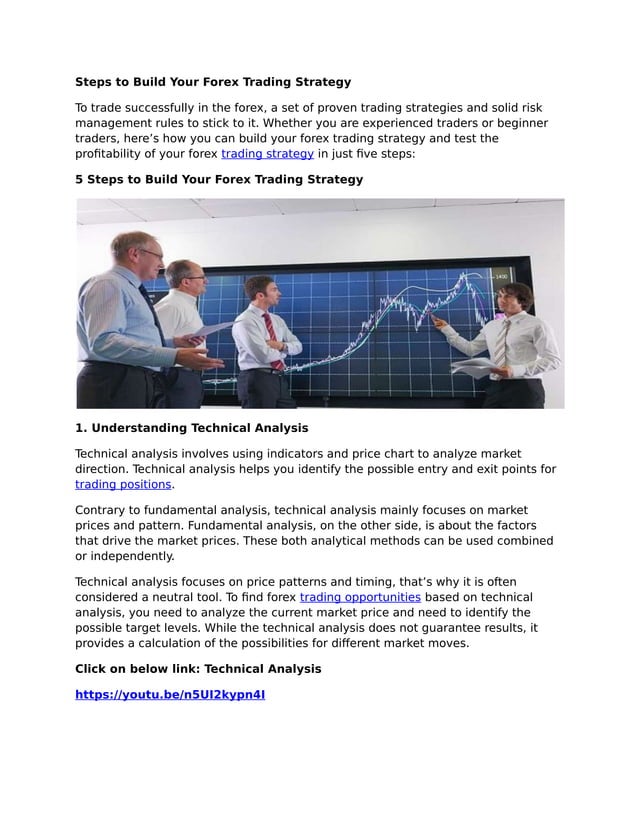 5 Steps to Build your Forex Trading Strategy | PDF