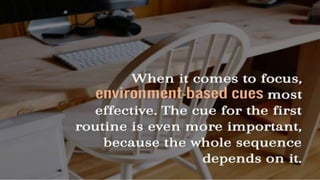 5 steps to create the extreme focus habit | PPT