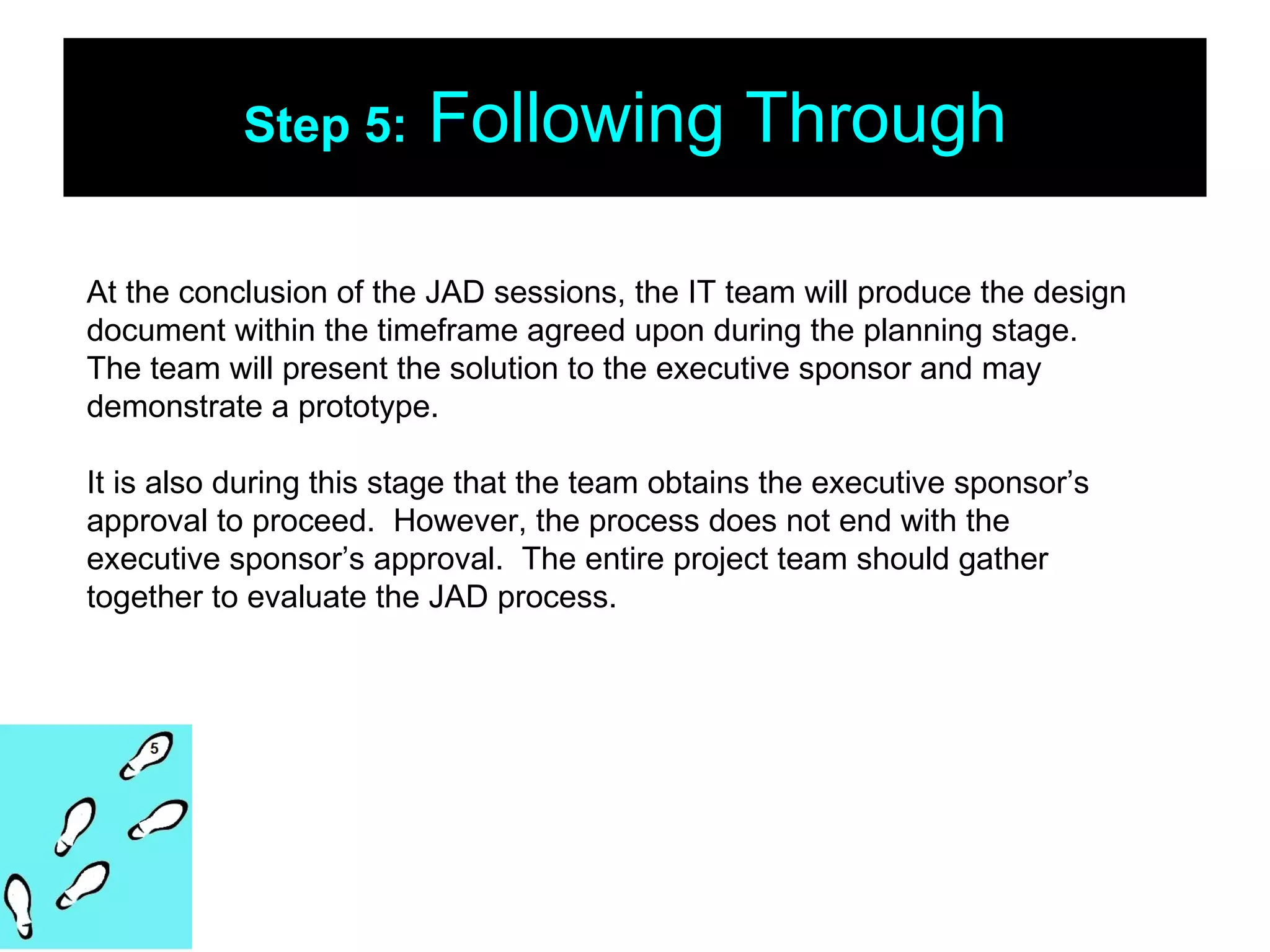 5 Steps To Effective Jad Sessions | PPT