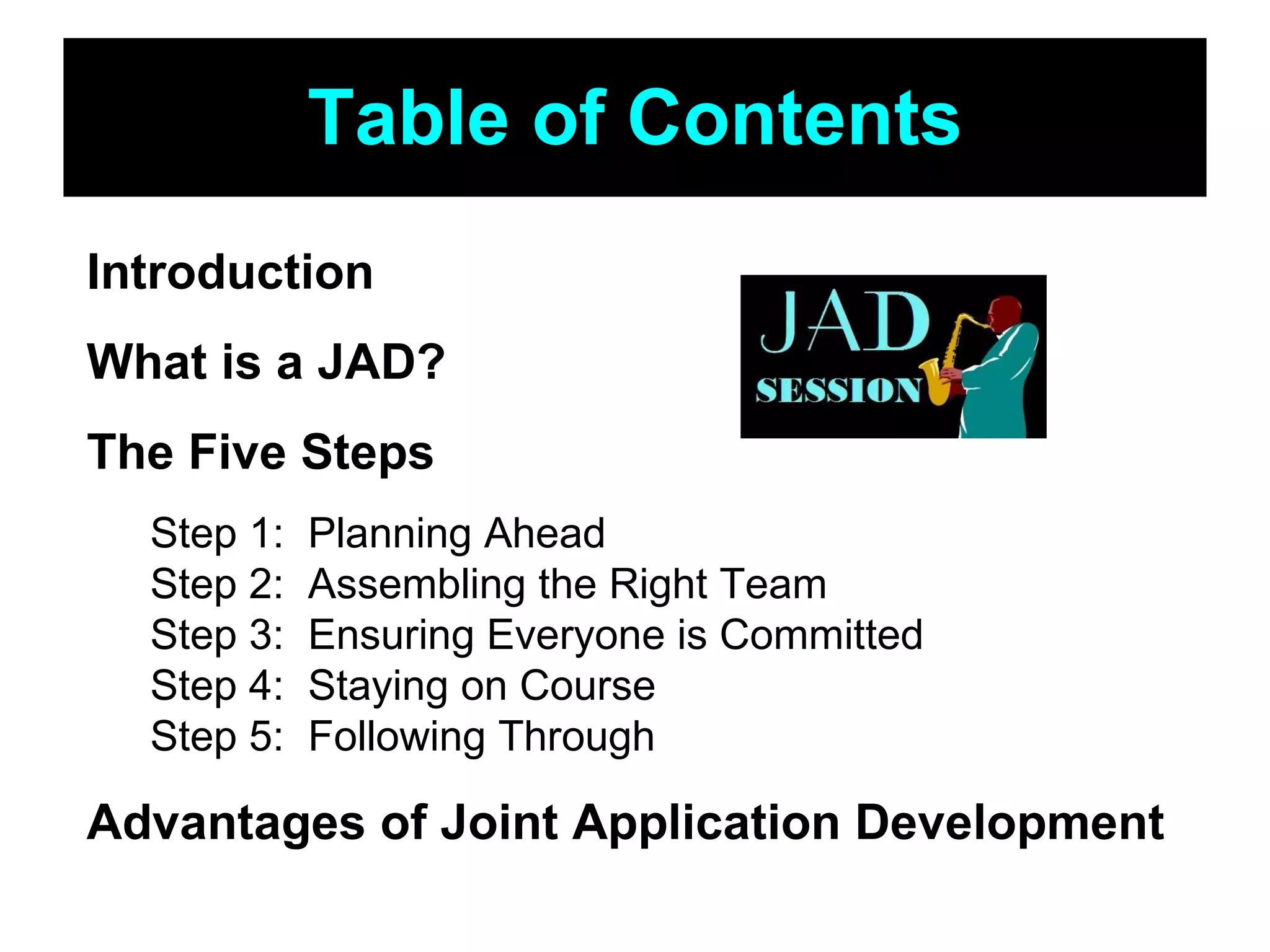 5 Steps To Effective Jad Sessions | PPT