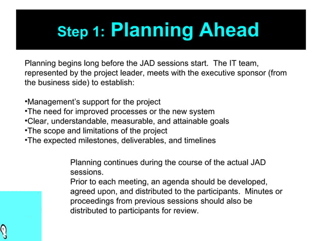 5 Steps To Effective Jad Sessions | PPT | IT and Internet Support ...