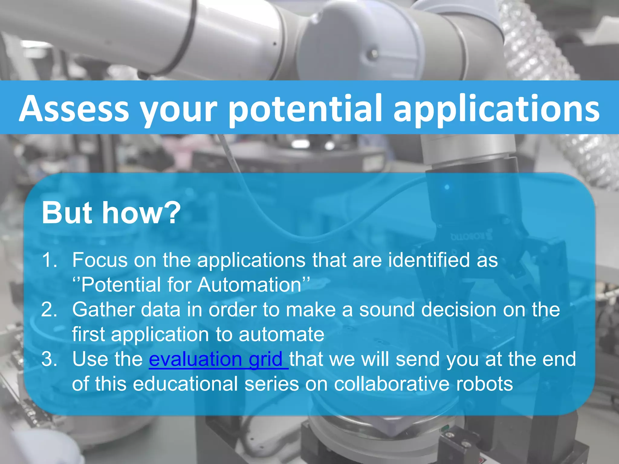 5 Steps for Getting Started with Collaborative Robots | PPT