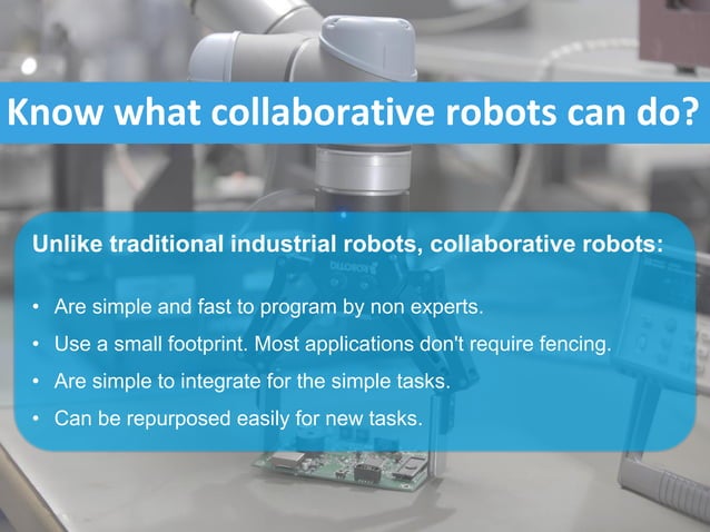 5 Steps for Getting Started with Collaborative Robots | PPT