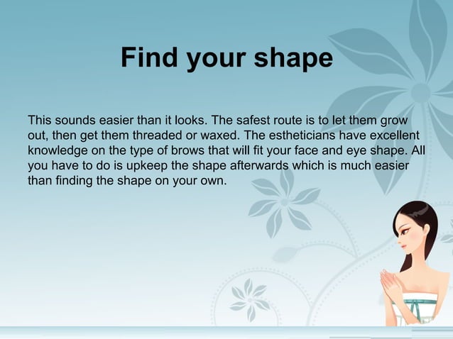 5 Steps To Getting Perfect Eyebrows Ppt