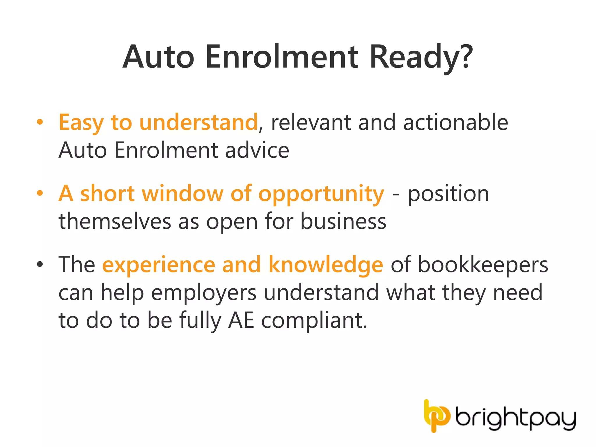 5 Steps to Make a Profitf from Automatic Enrolment | PPT | Free Download