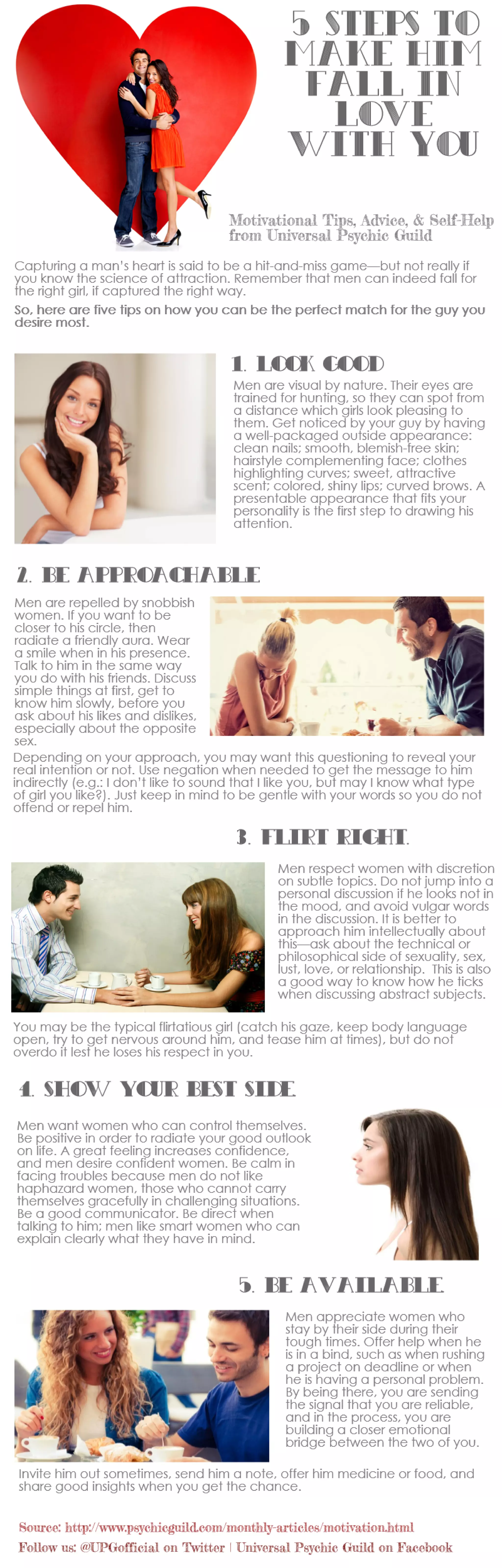 5 steps to make him fall in love with you | PDF