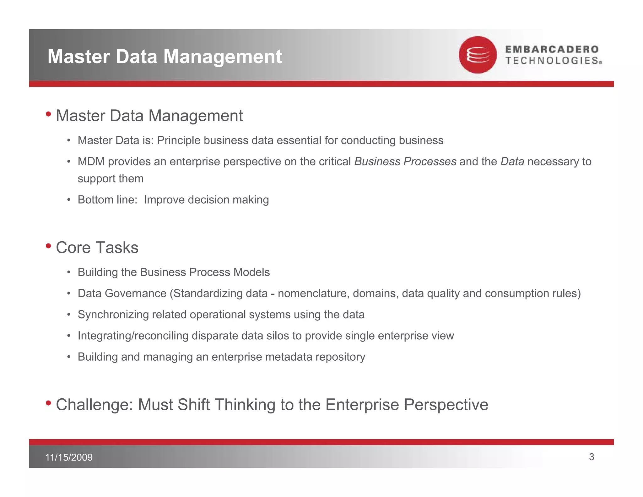 5 Steps To Master Data Management | PDF