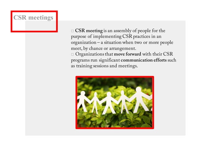 5 steps To Motivational CSR Meetings | PPT