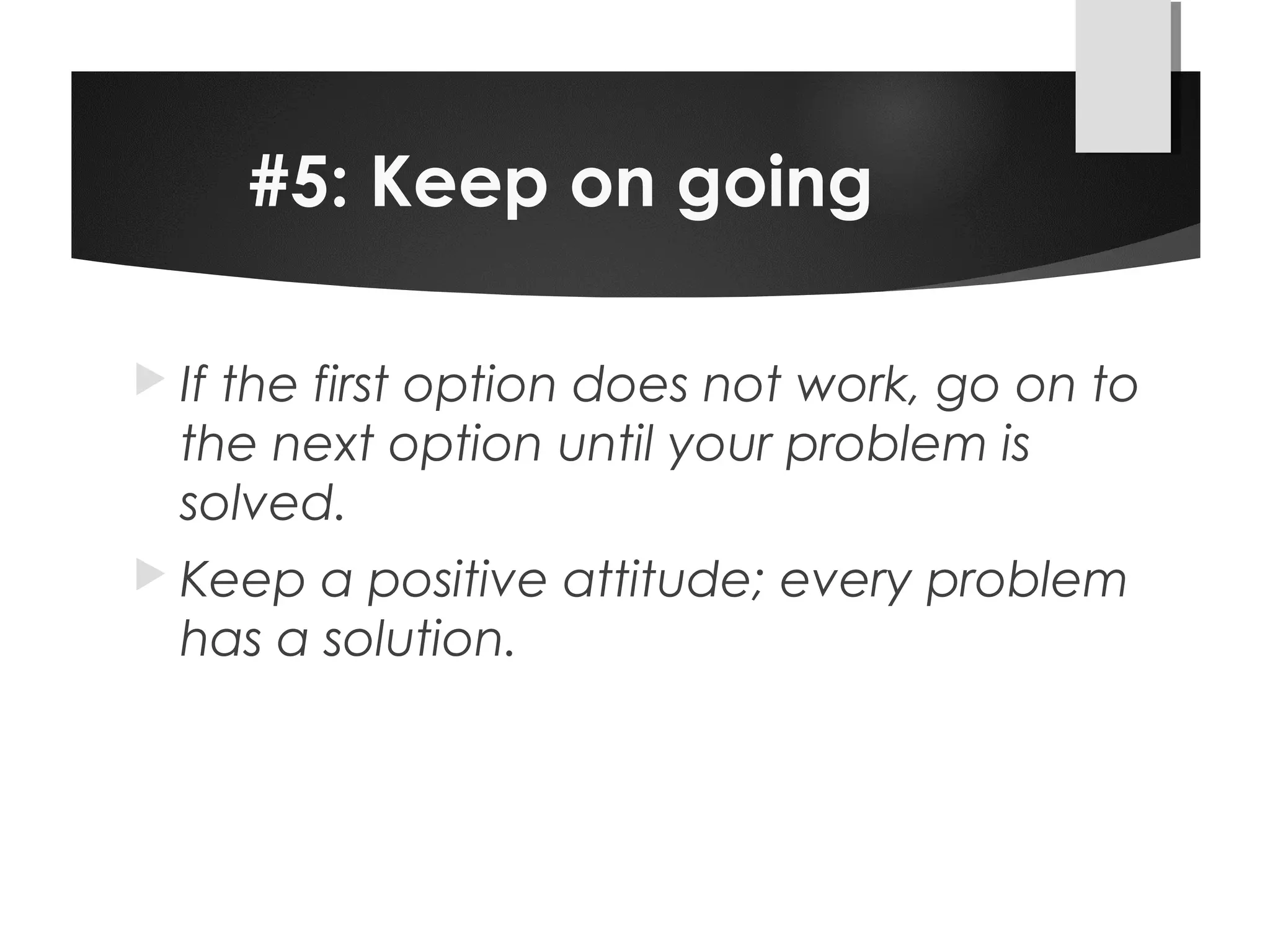 5 steps to solve any problem successfully | PPT