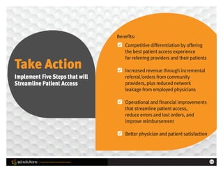5 Steps to Streamline Patient Access | PPT