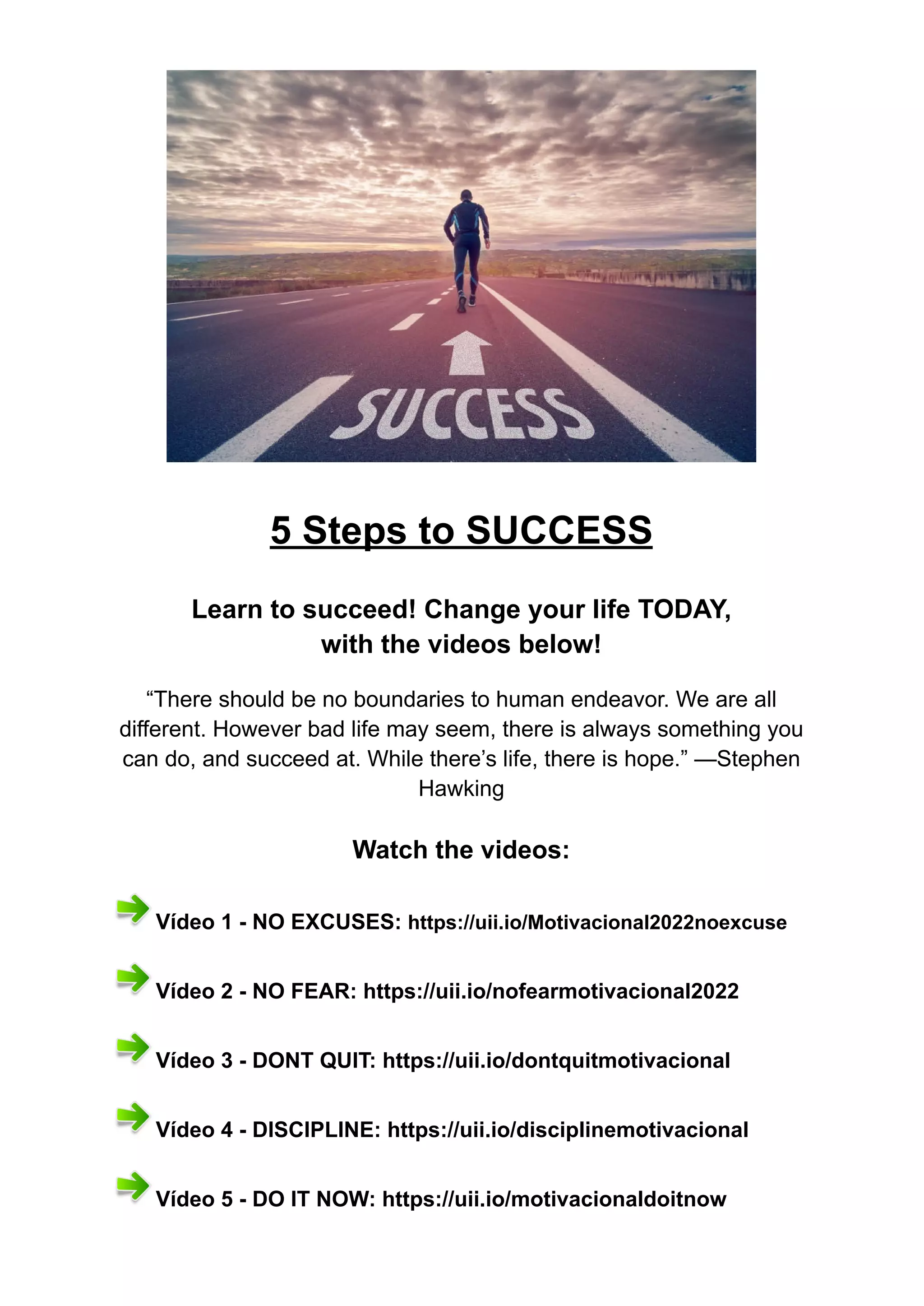 5 STEPS TO SUCCESS | PDF