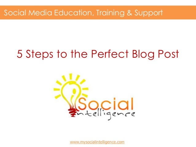 5 steps to the perfect blog post