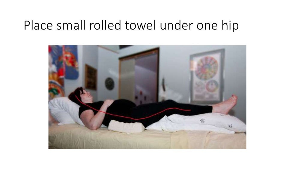 5 steps to use to prep patient for Leopold's Maneuver