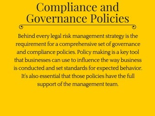 5 Steps Toward Legal Risk Management | PDF