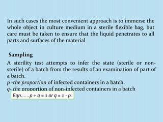 5 sterility test jntu pharmacy | PPT