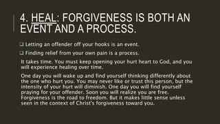 5 Stages of Grief, 4 Steps to Forgiveness and their connection | PPTX