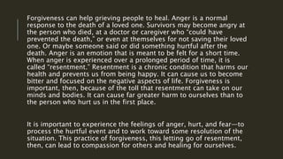 5 Stages of Grief, 4 Steps to Forgiveness and their connection | PPTX